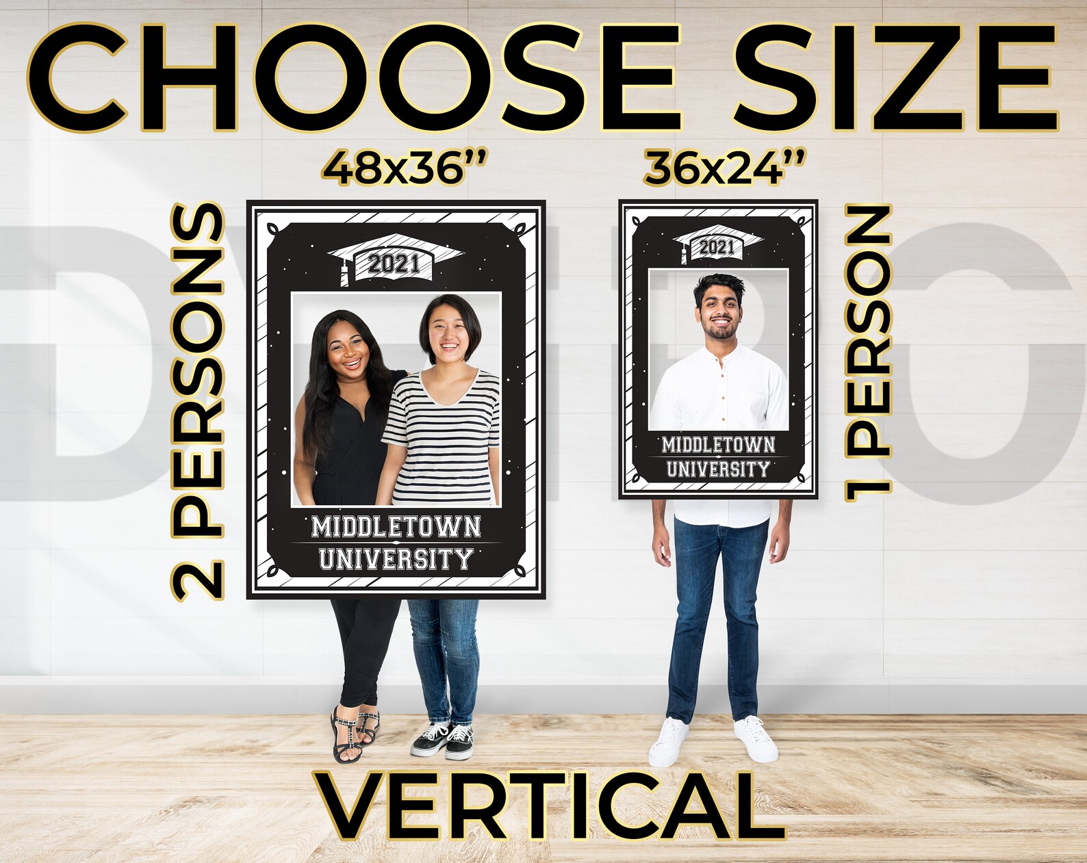 Chalkboard Graduation Party Photo Booth Frame Congrats Grad - Etsy