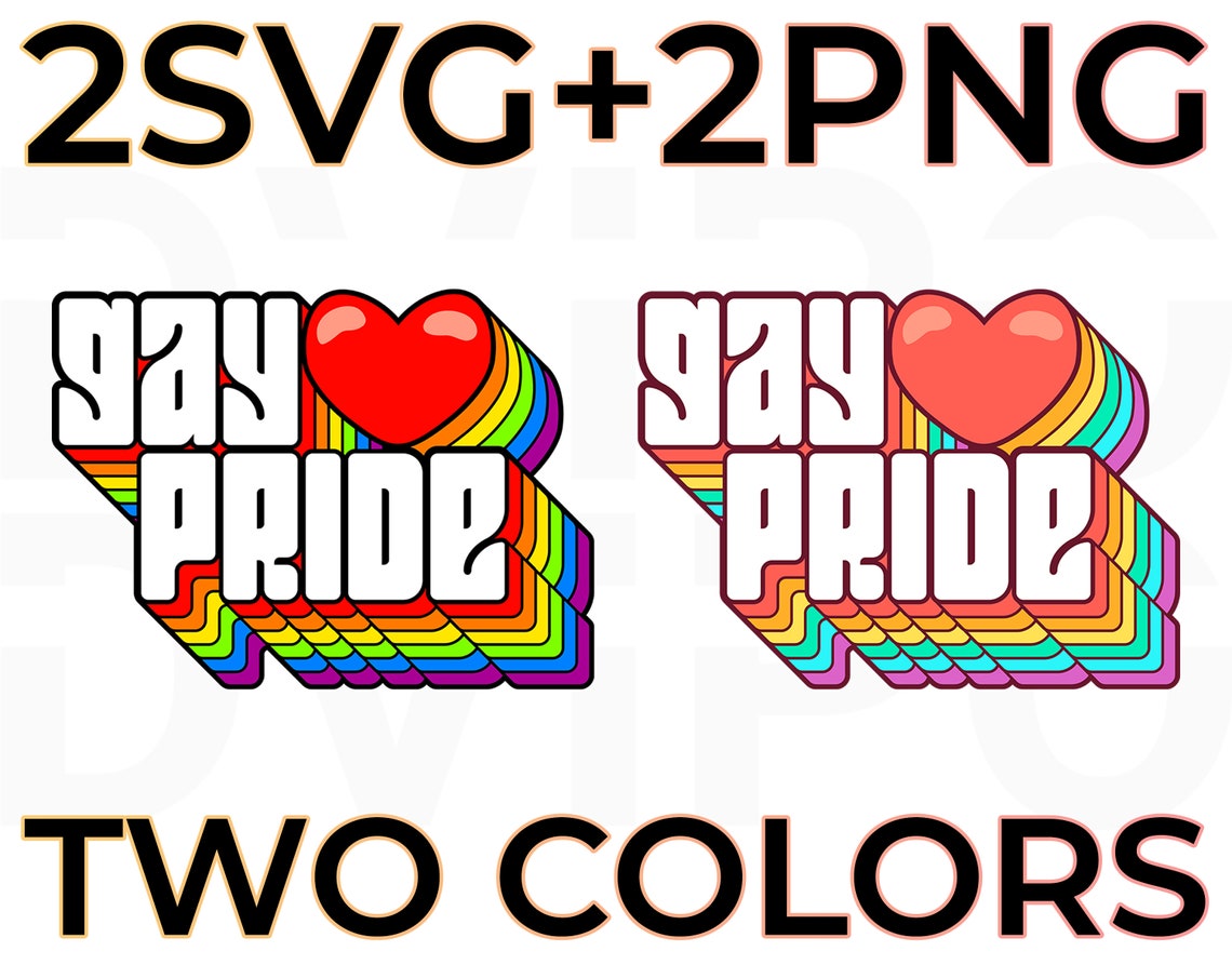 Gay Pride SVG/PNG Files LGBTQ Pride Month World Pride Day | Etsy