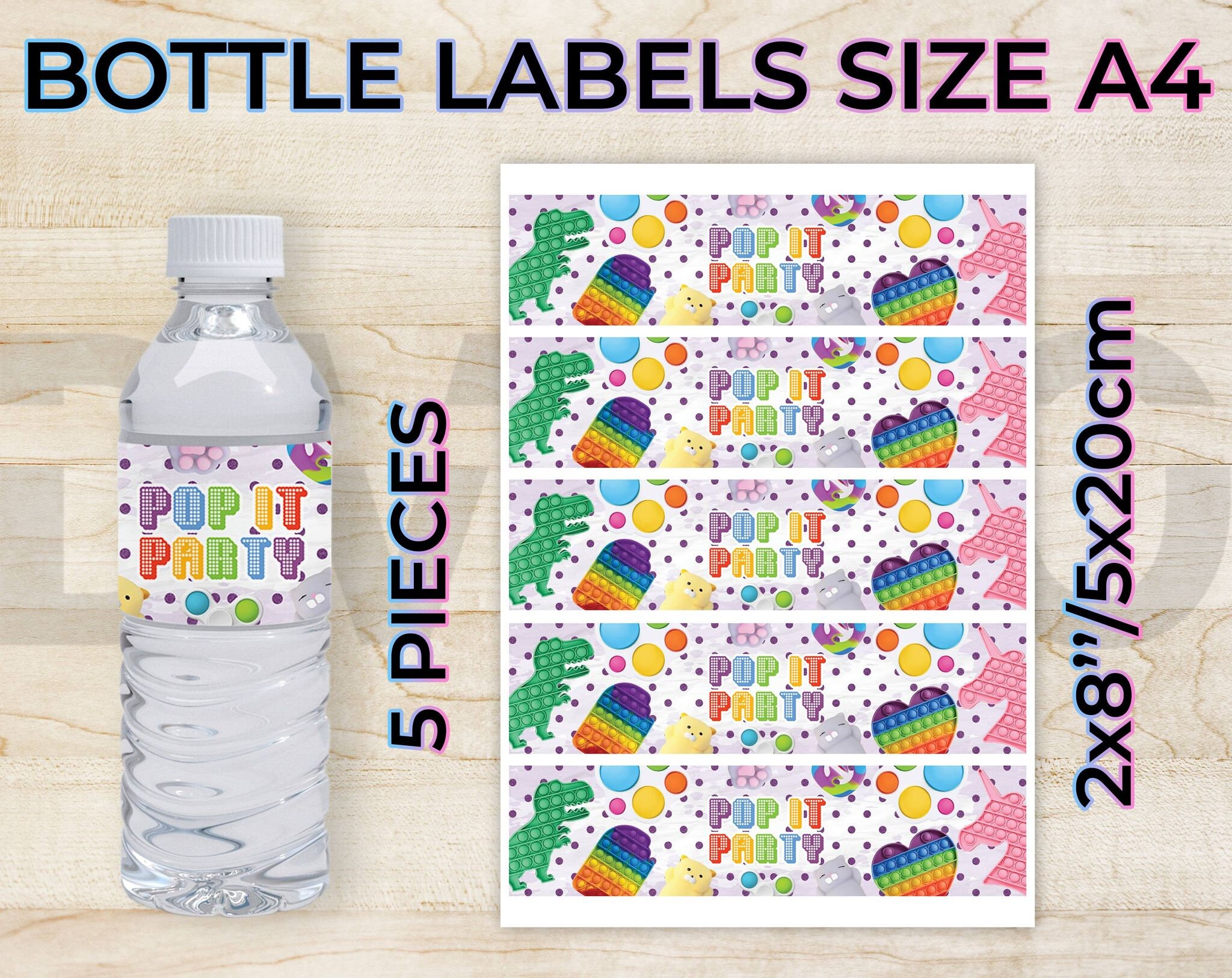 Fidget Pop Party Chips Bag Custom Fidget Toy Treat Bag Favor | Etsy