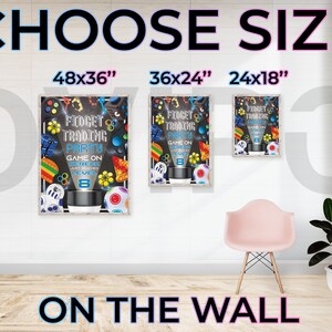 Fidget Trading Birthday Party Poster, Pop Bubble Fidget Toy, Infinity ...