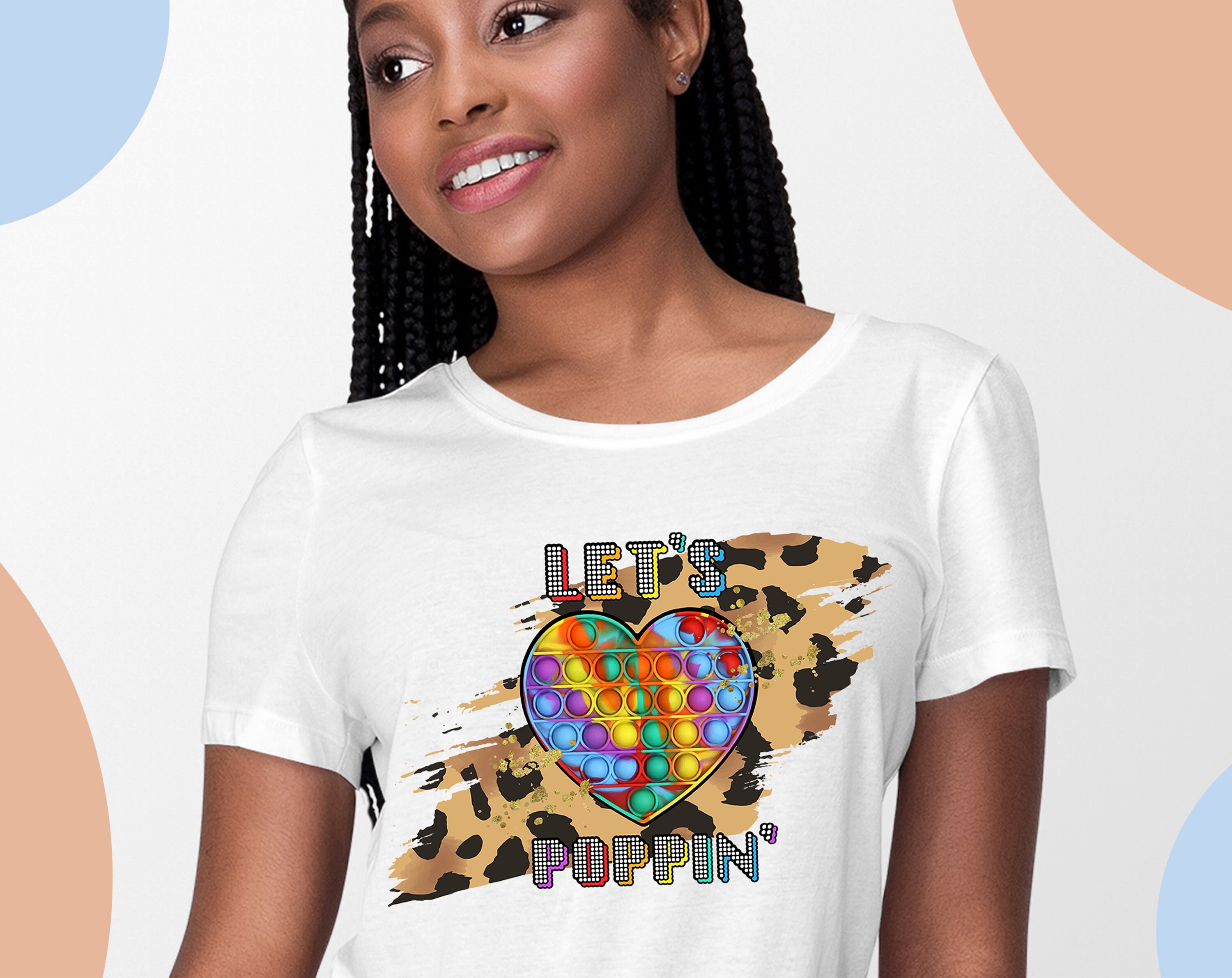 Let's Poppin' SVG/PNG Files Just Poppin Tie Dye Push - Etsy