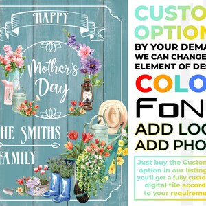 Mother’s Day Welcome Sign, Rustic Mother’s Day Poster, Family ...