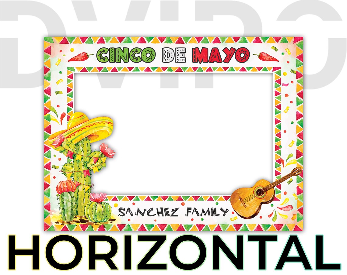 Happy Mexican Cinco De Mayo Fiesta Party Photo Booth Frame - Etsy UK