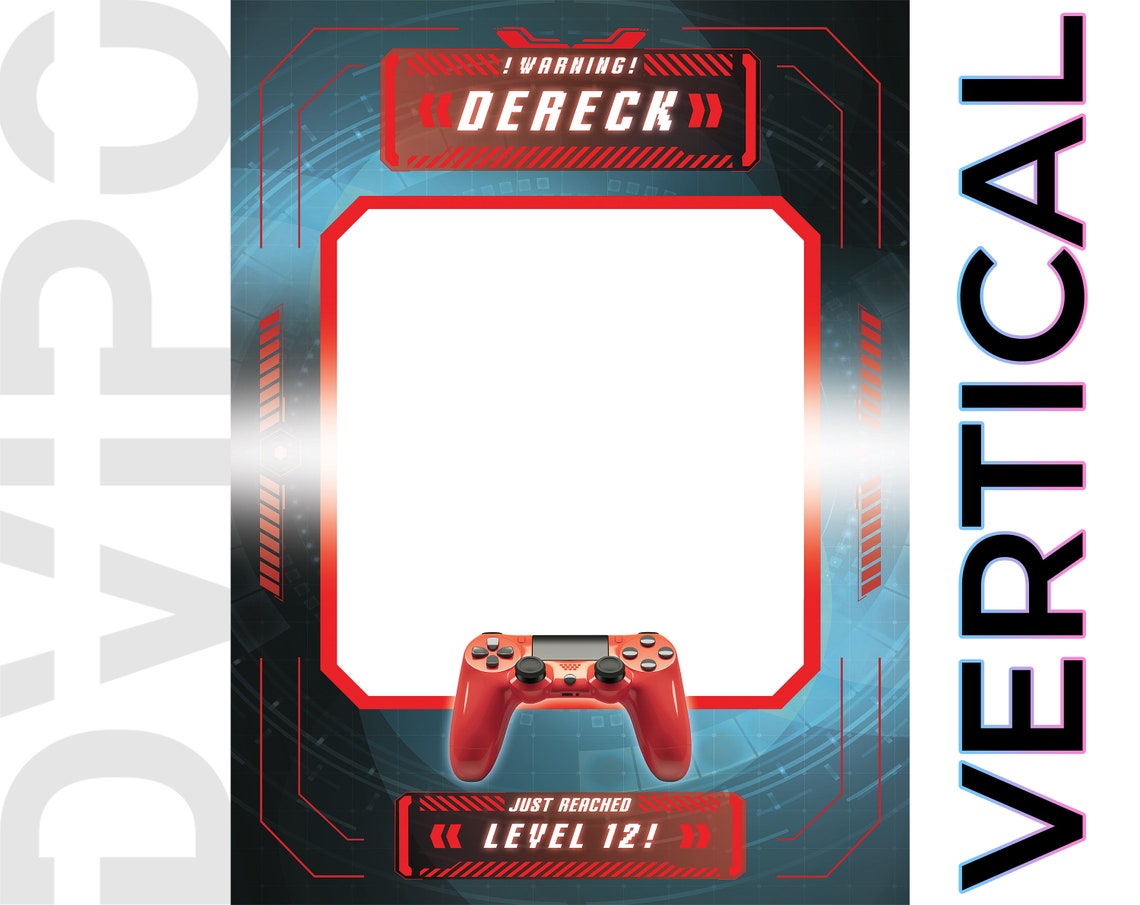 Laser Video Game Birthday Photo Booth Frame With Large - Etsy