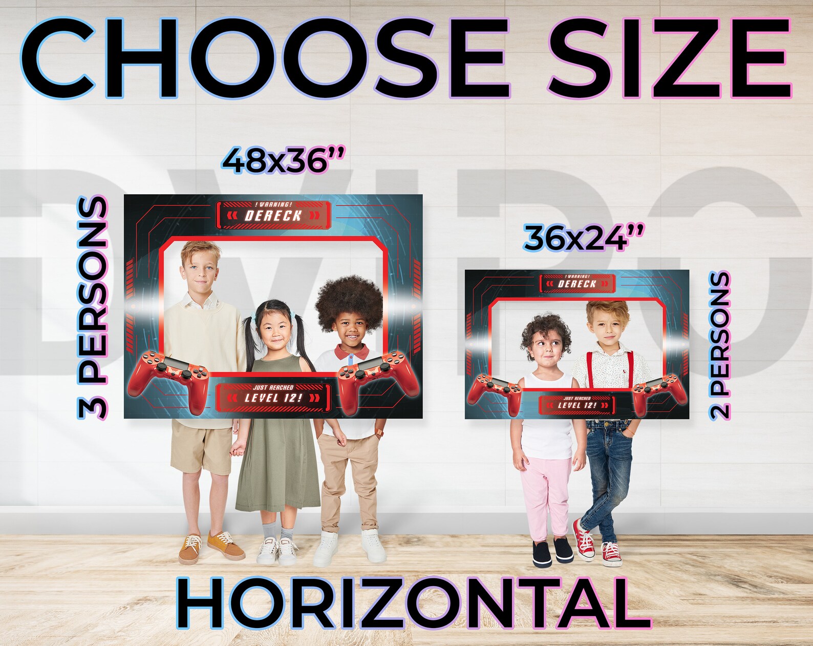 Laser Video Game Birthday Photo Booth Frame With Large - Etsy