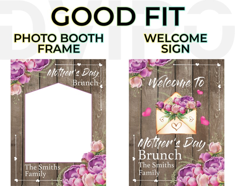 Mother’s Day Welcome Sign, Rustic Floral Mom Party Poster, Family ...