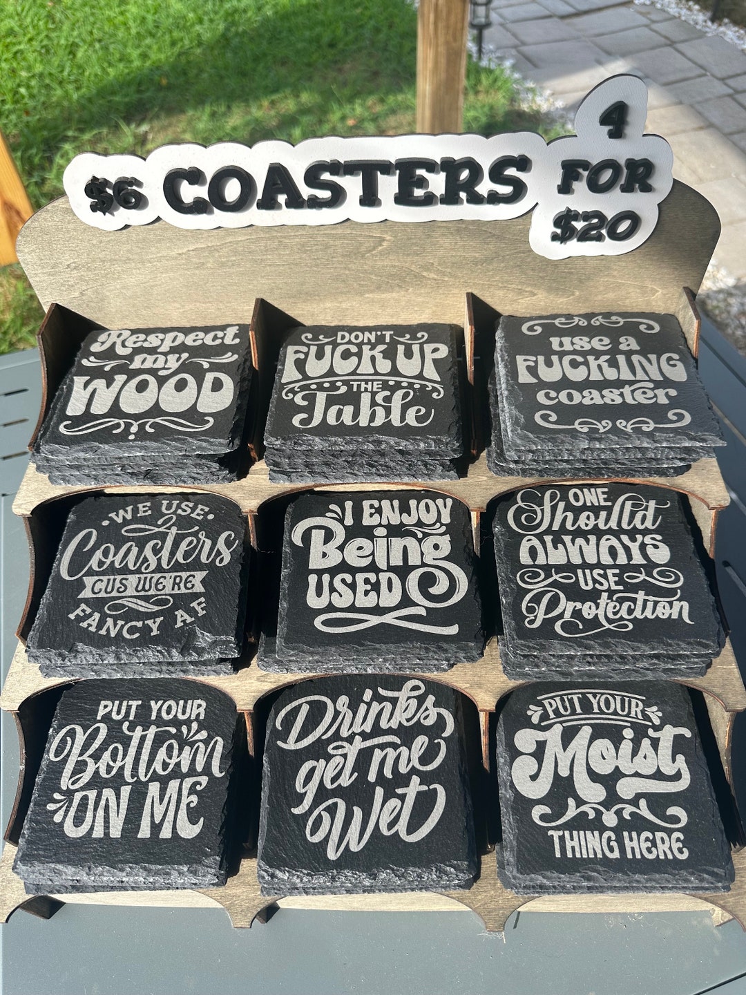Funny Slate Coasters - Etsy