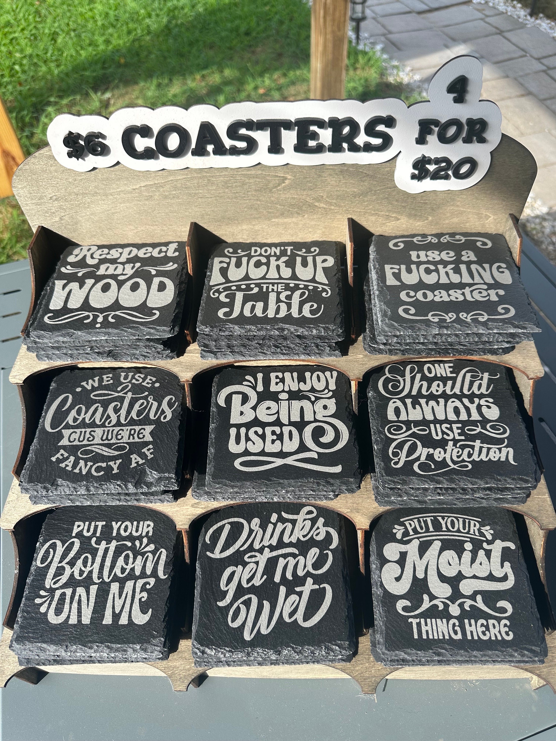 Funny Slate Coasters - Etsy