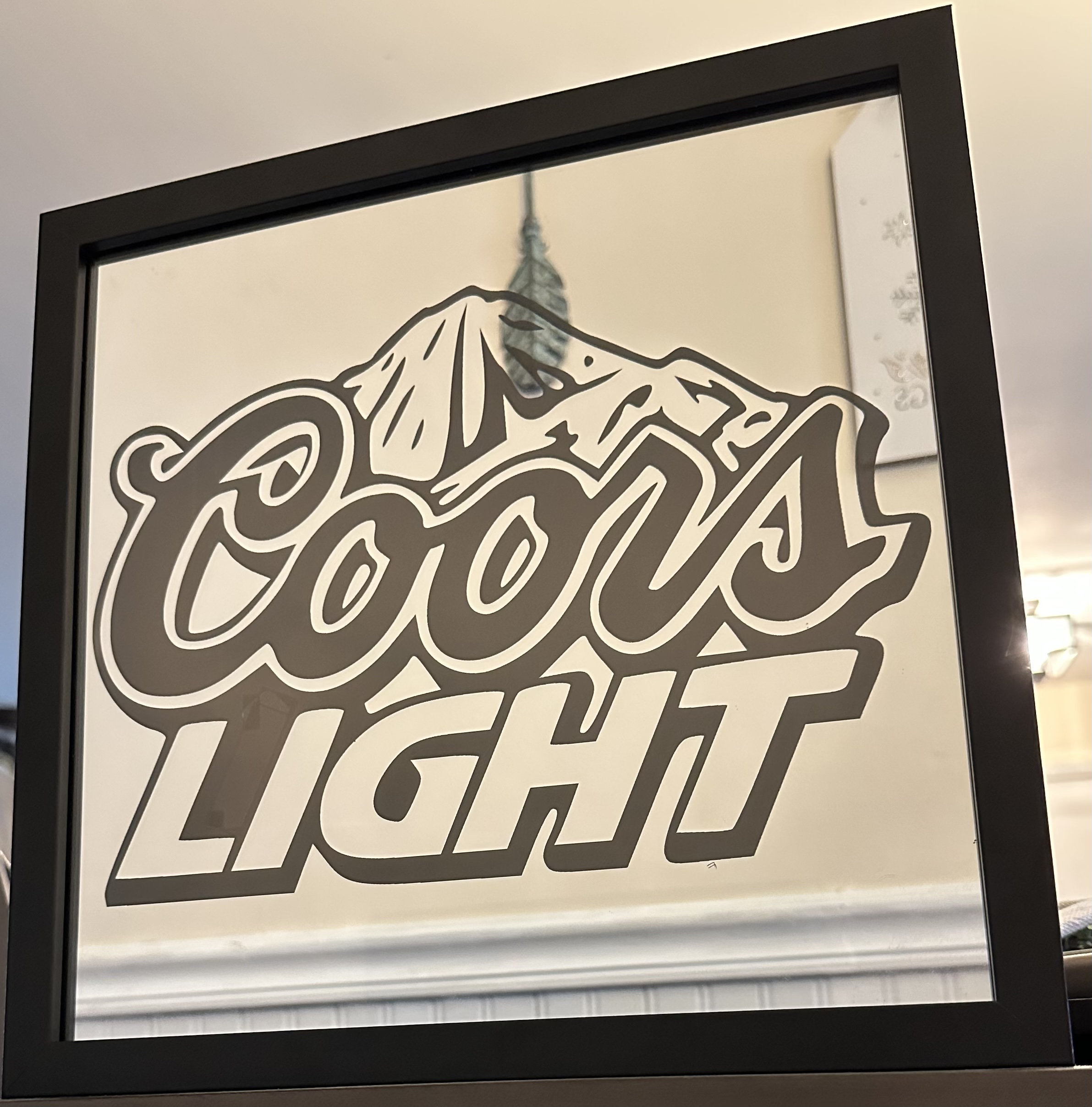 Engraved Mirrors, Beer Logos, Personalized Logos or Sayings and Sports ...