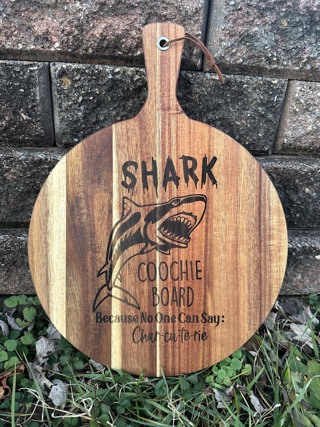 Shark Coochie Board Engraved Acacia Cutting Board - Etsy