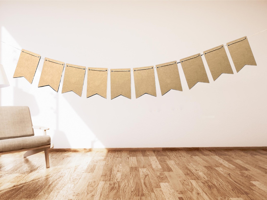 Cadena de banderines marrones DIY guirnalda DIY banderines - Etsy España