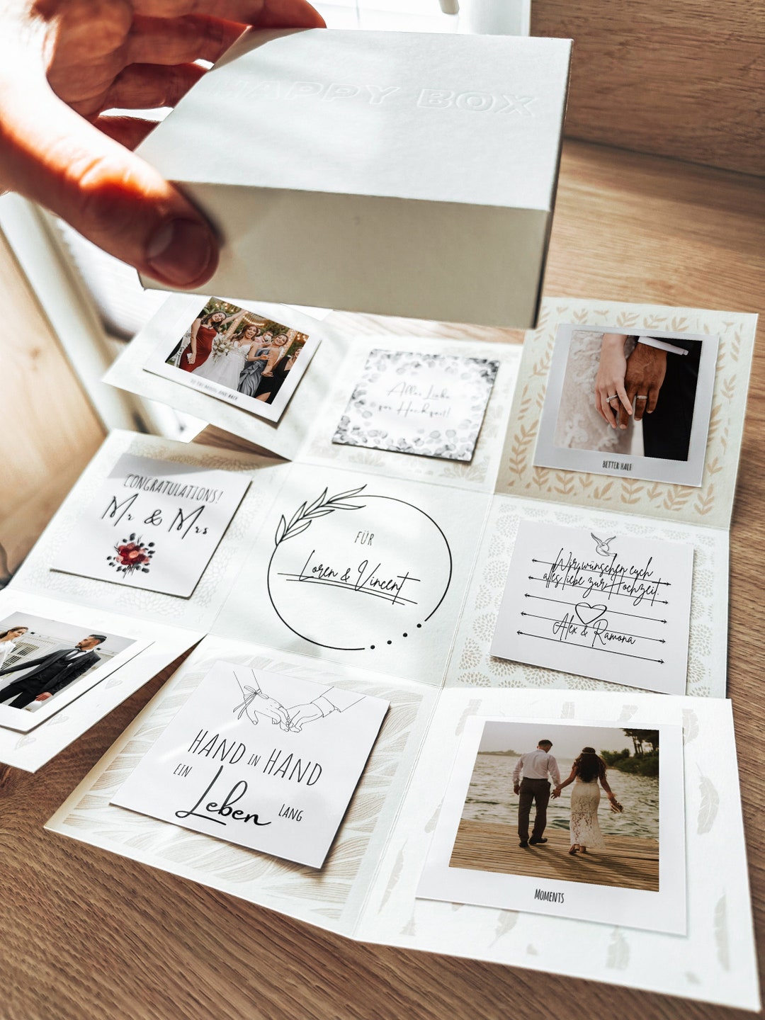 Explosion Box Wedding Gift Ease Creme Money Gift Wedding - Etsy