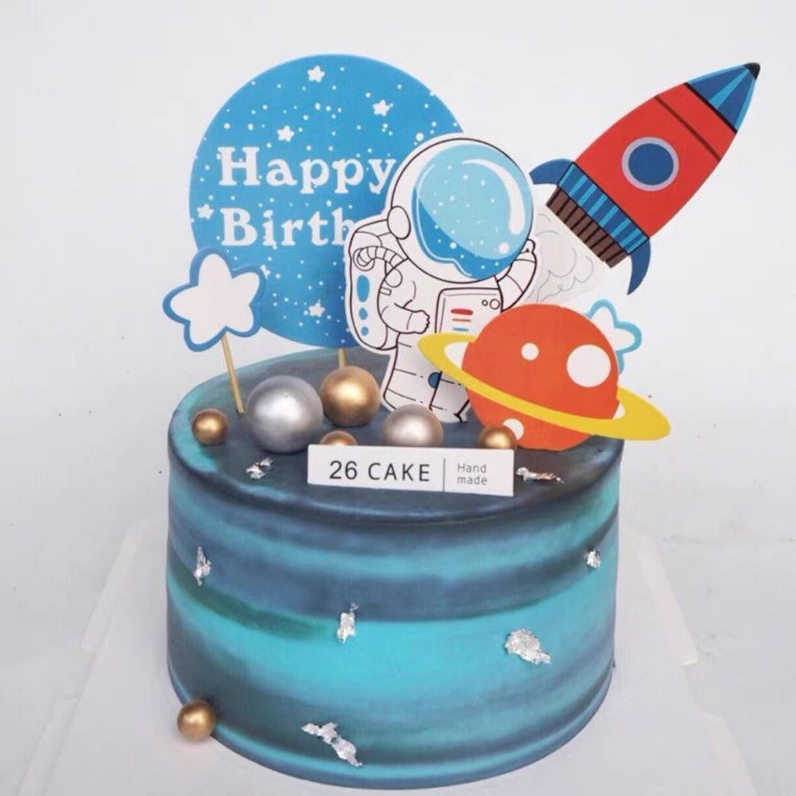 Astronaut Cake Topper Space Cake Topper Boy Birthday | Etsy