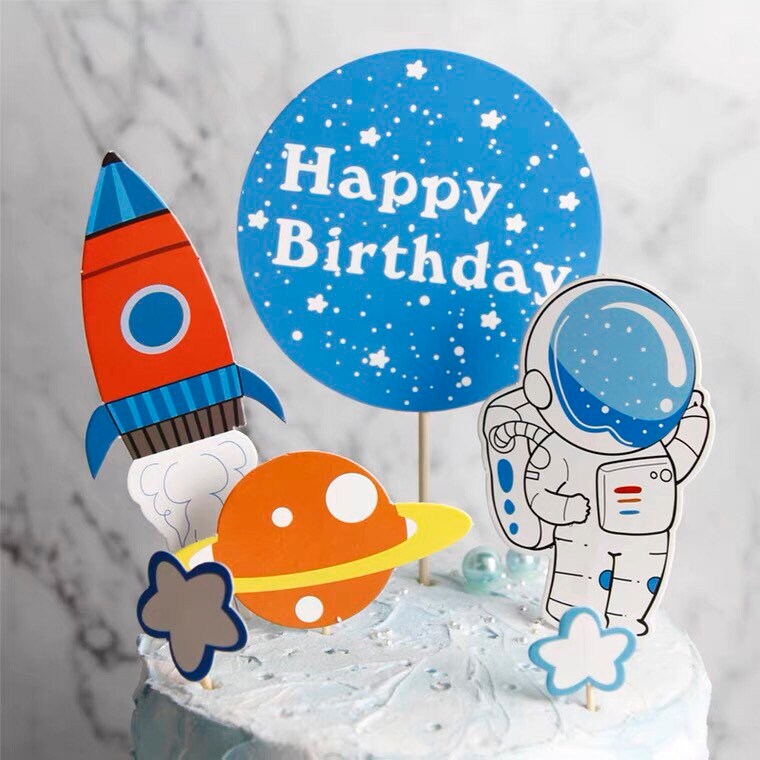 Astronaut Cake Topper Space Cake Topper Boy Birthday | Etsy