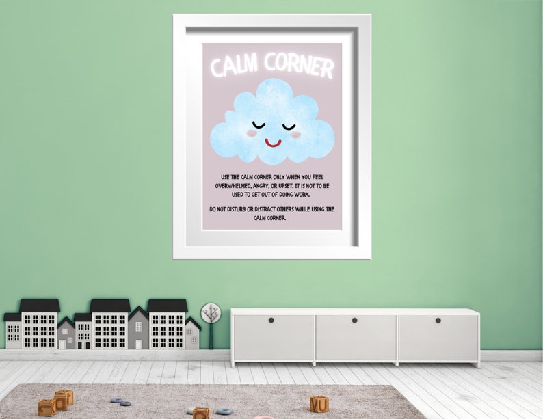 7 Calming Corner Classroom Posters Bundle School Psychologist Printable ...
