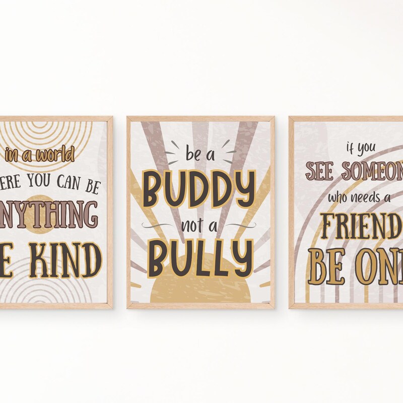 Be a Buddy Not a Bully Poster - Etsy