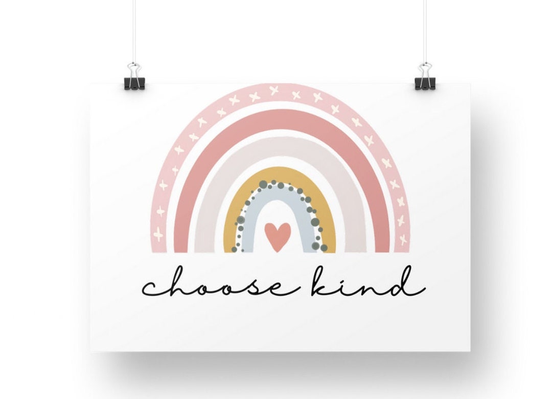 Choose Kind, Printable, Digital Download, Wall Art, Classroom Art ...