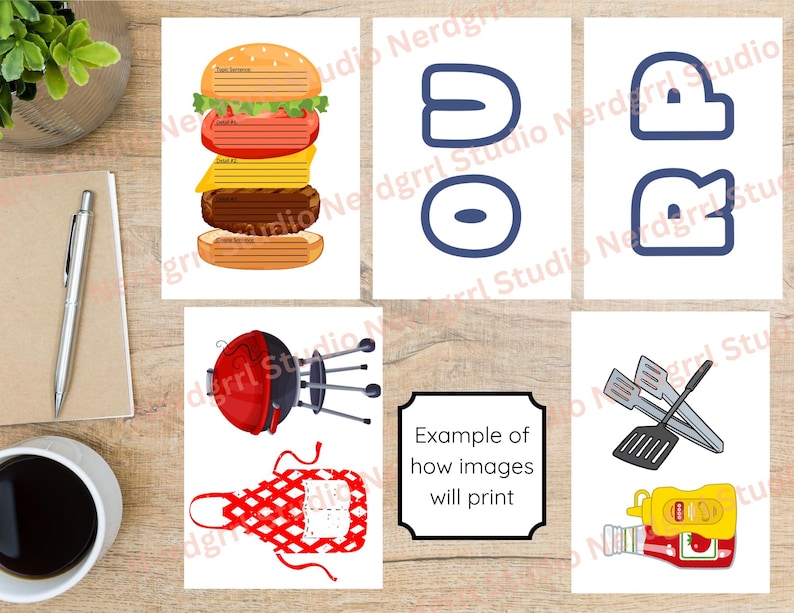 Hamburger Paragraph Organizer Bulletin Board Digital Download ELA ...