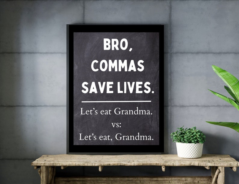 ELA Classroom Poster, Funny English Print, Middleschool Junior High ...