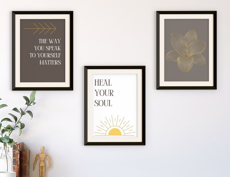 12 Boho Therapist Office Decor Counselor Posters Therapy School ...