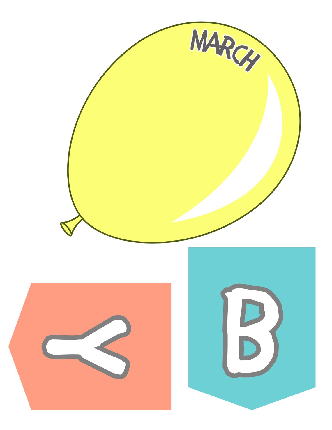 Birthday Chart Elementary Classroom Balloons Digital Download Printable ...