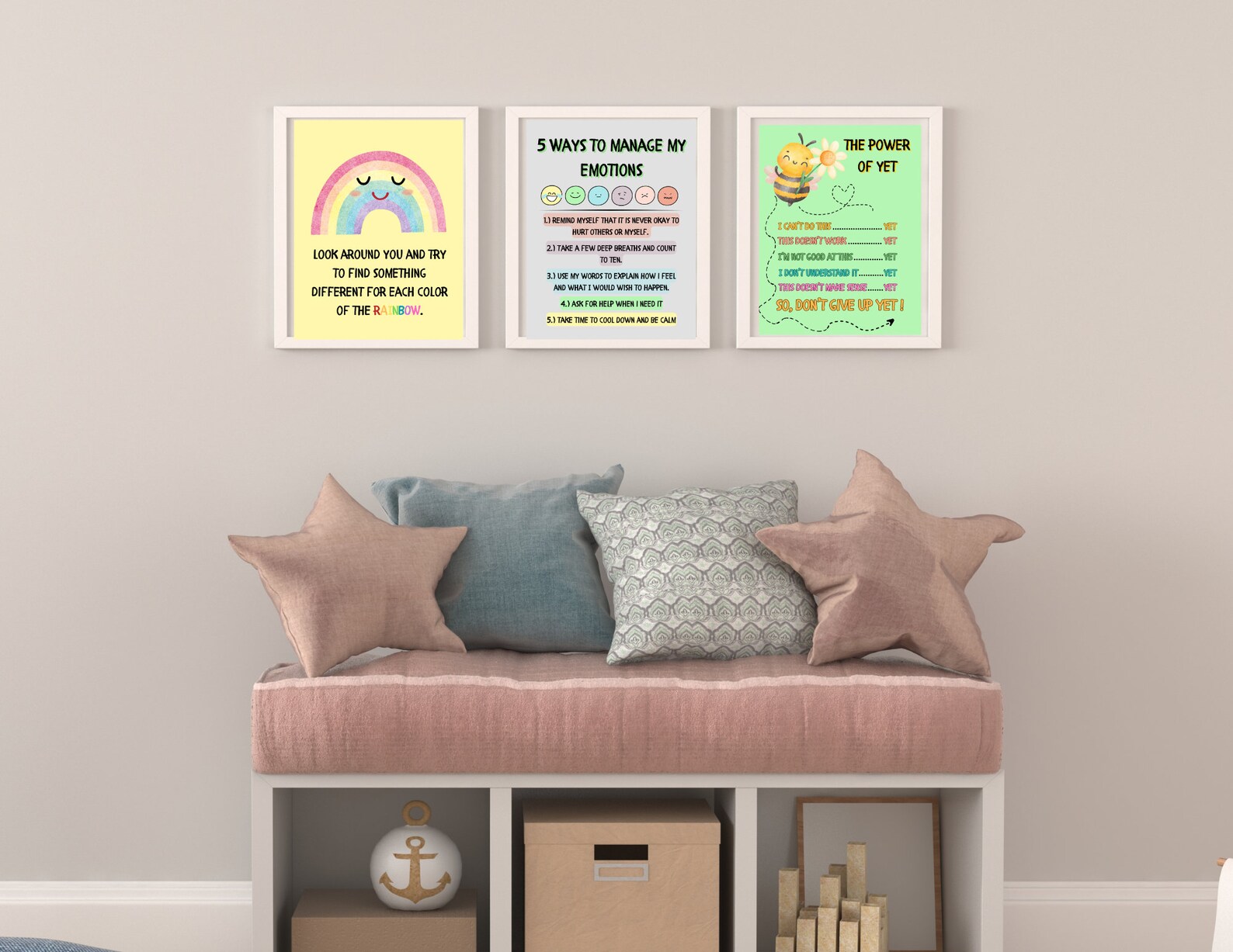 7 Calming Corner Classroom Posters Bundle School Psychologist Printable ...