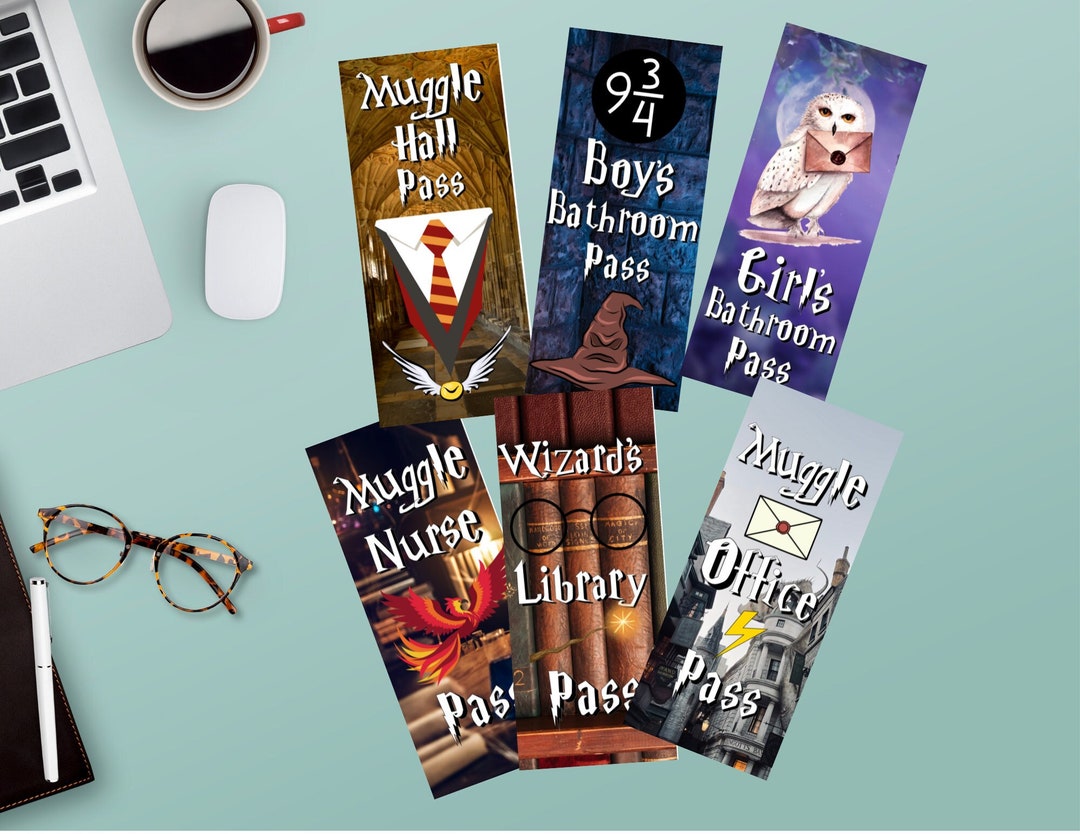 Wizard Bathroom Hall Pass Printable Digital Download Nurse Pass ...