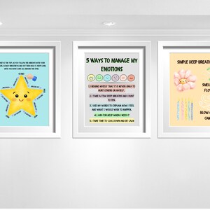 7 Calming Corner Classroom Posters Bundle School Psychologist Printable ...