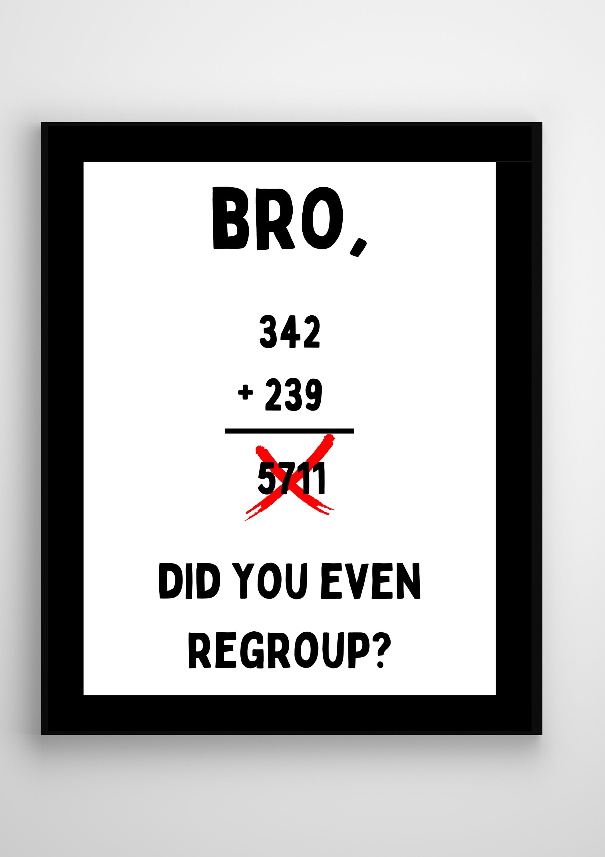 Math Classroom Poster, Funny Math Prints, Middleschool Junior High ...