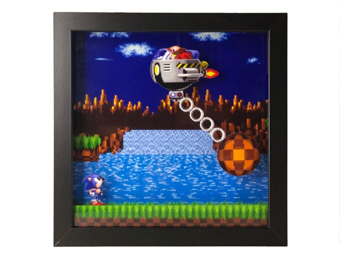 Sonic the Hedgehog 3D Shadowbox - Etsy