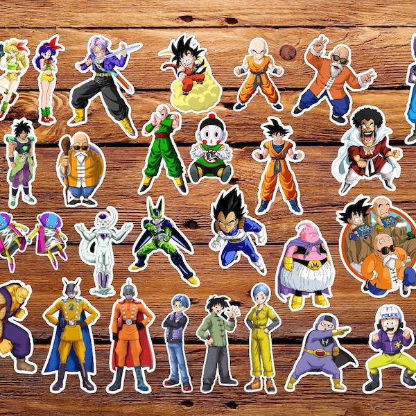 Dragon Ball Z Stickers - Etsy