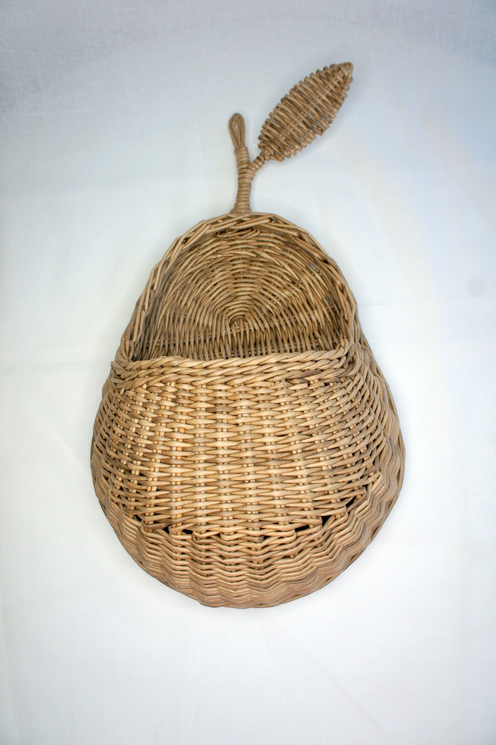 Pear basket Wall Decoration Storage Container Wicker Wall | Etsy