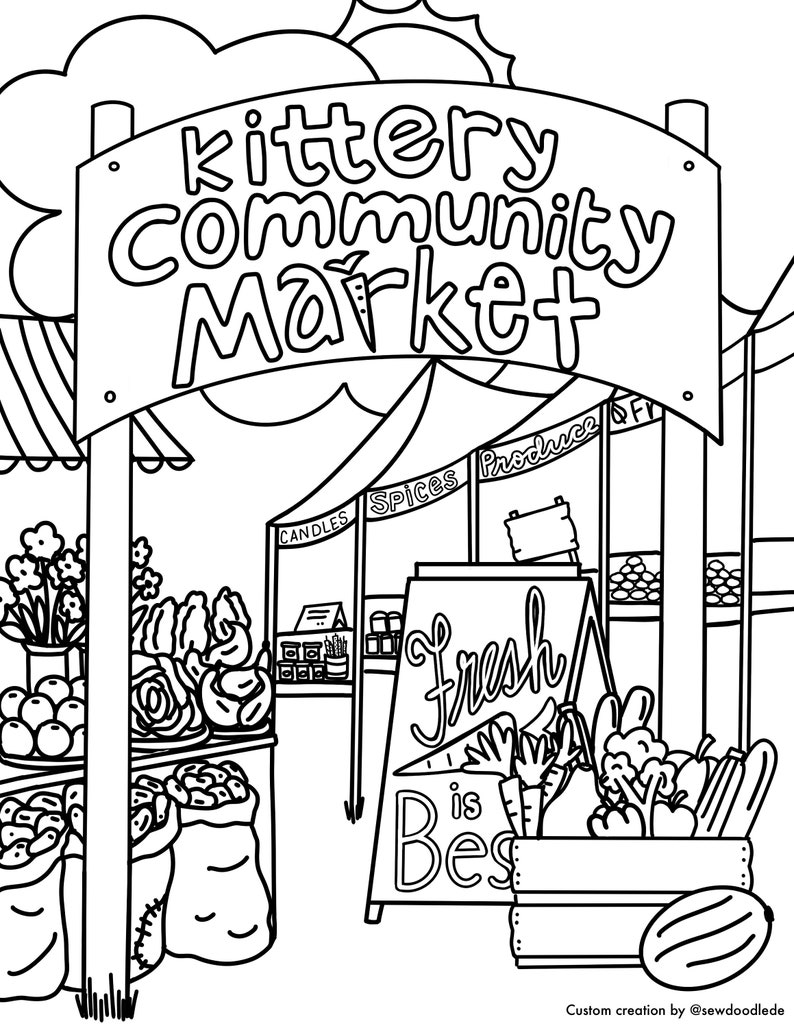 Custom Coloring Page, Personalized Coloring, Event, Theme, Group ...