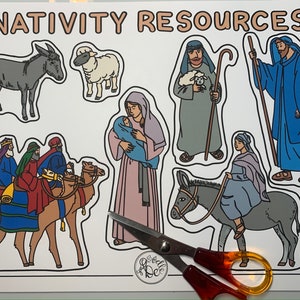 Nativity Diorama Activity Booklet Christmas Mary and Joseph PDF ...