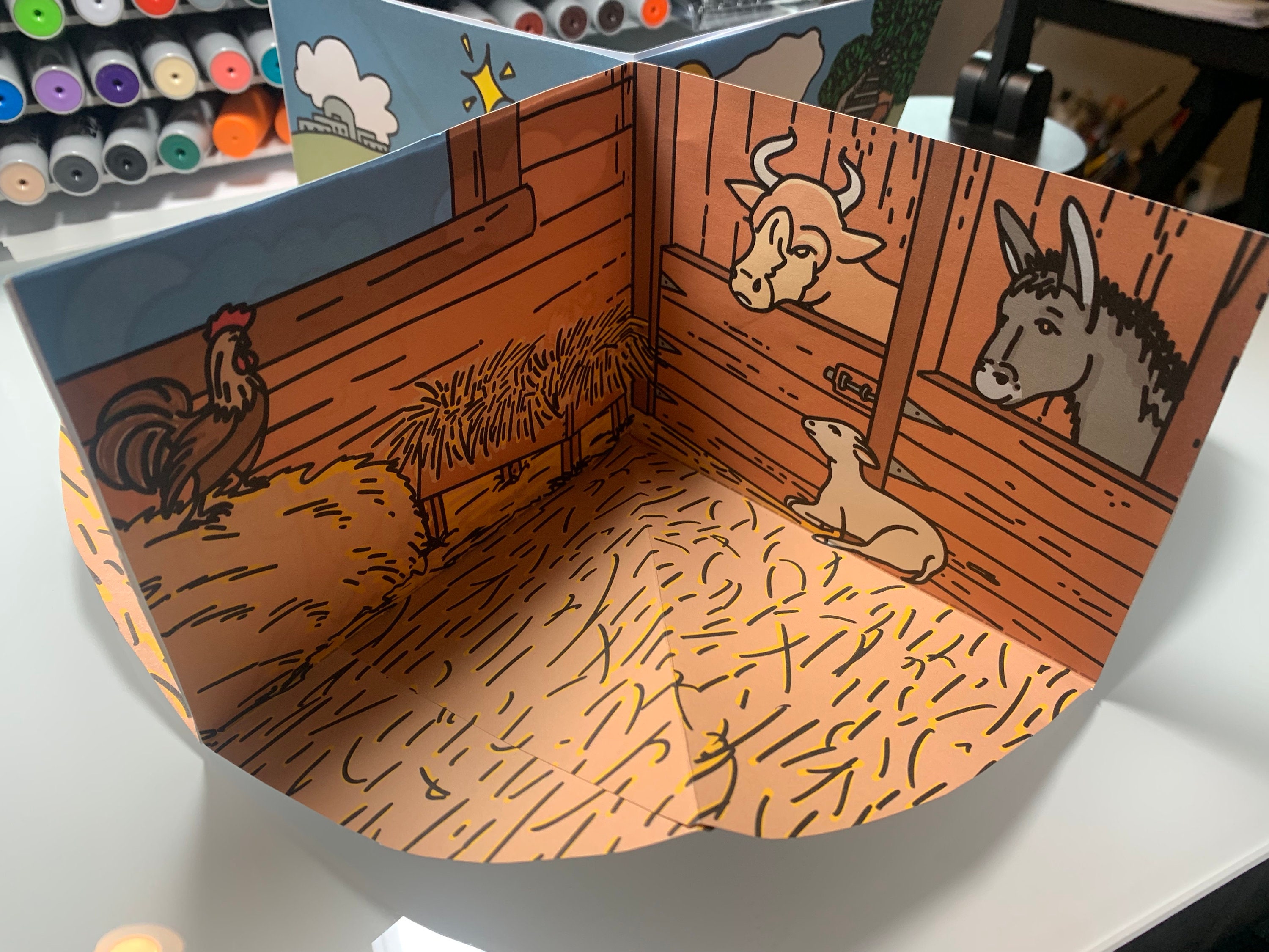 Classroom Use Nativity Diorama Activity Book Christmas Mary & Joseph ...