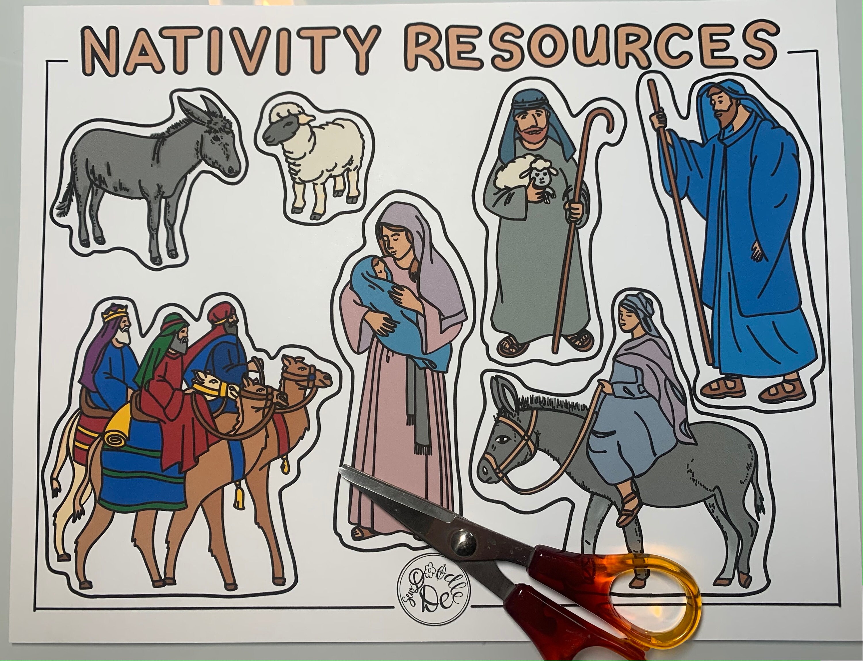 Classroom Use Nativity Diorama Activity Book Christmas Mary & Joseph ...