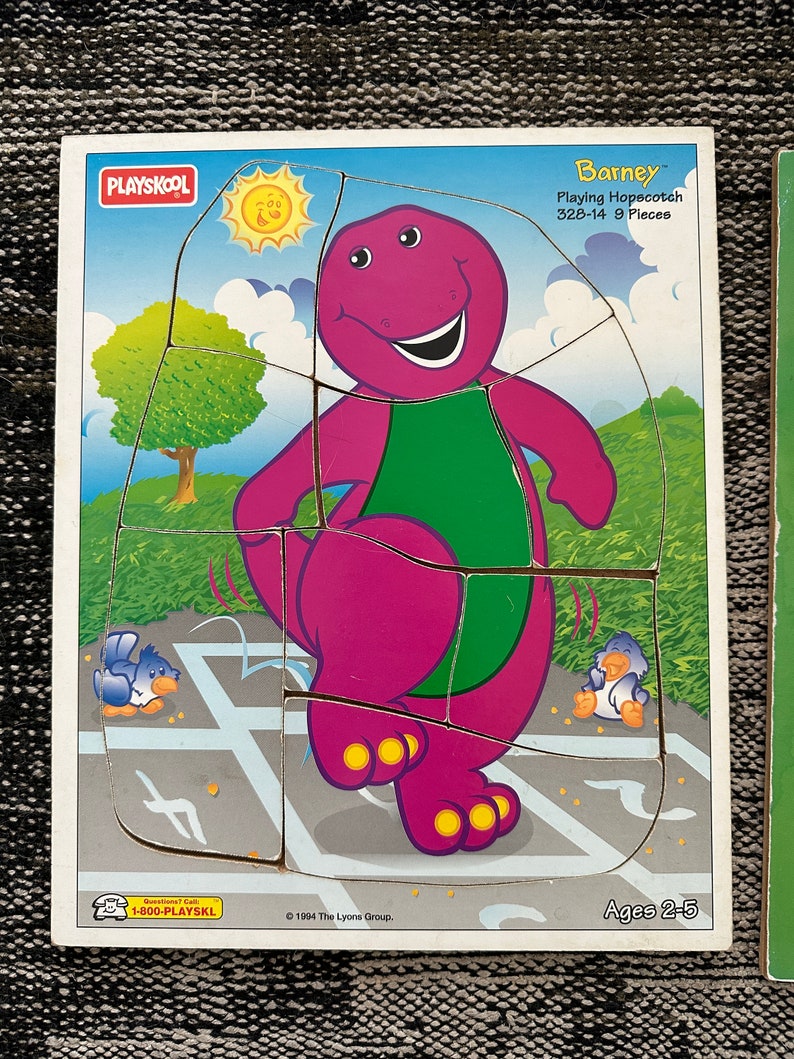 Vintage Barney Puzzle, Winnie the Pooh Puzzle, 90s and Y2k Kids Toys - Etsy