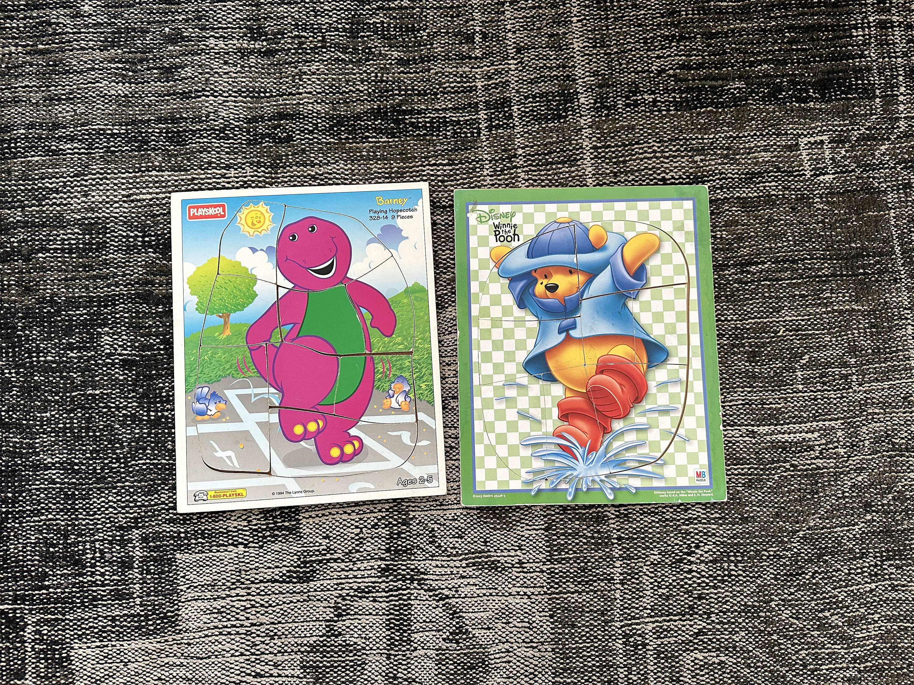 Vintage Barney Puzzle, Winnie the Pooh Puzzle, 90s and Y2k Kids Toys - Etsy