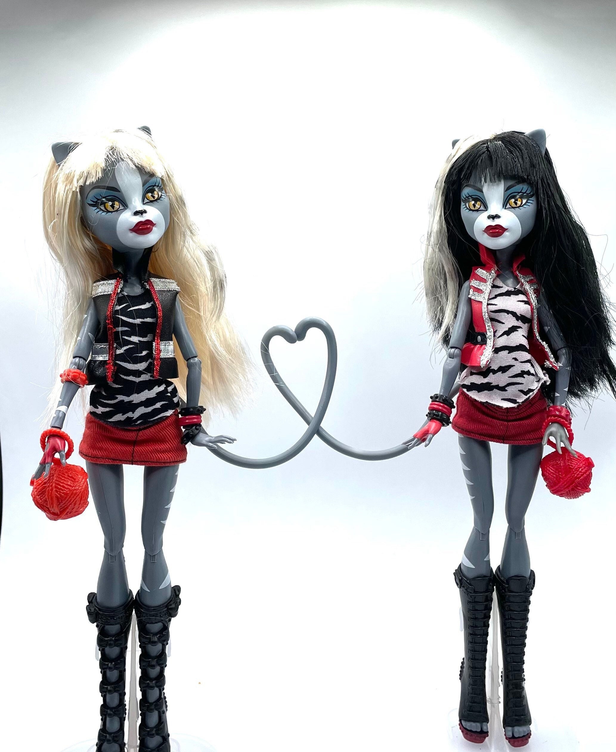 Monster High Dolls Meowlody And Purrsephone