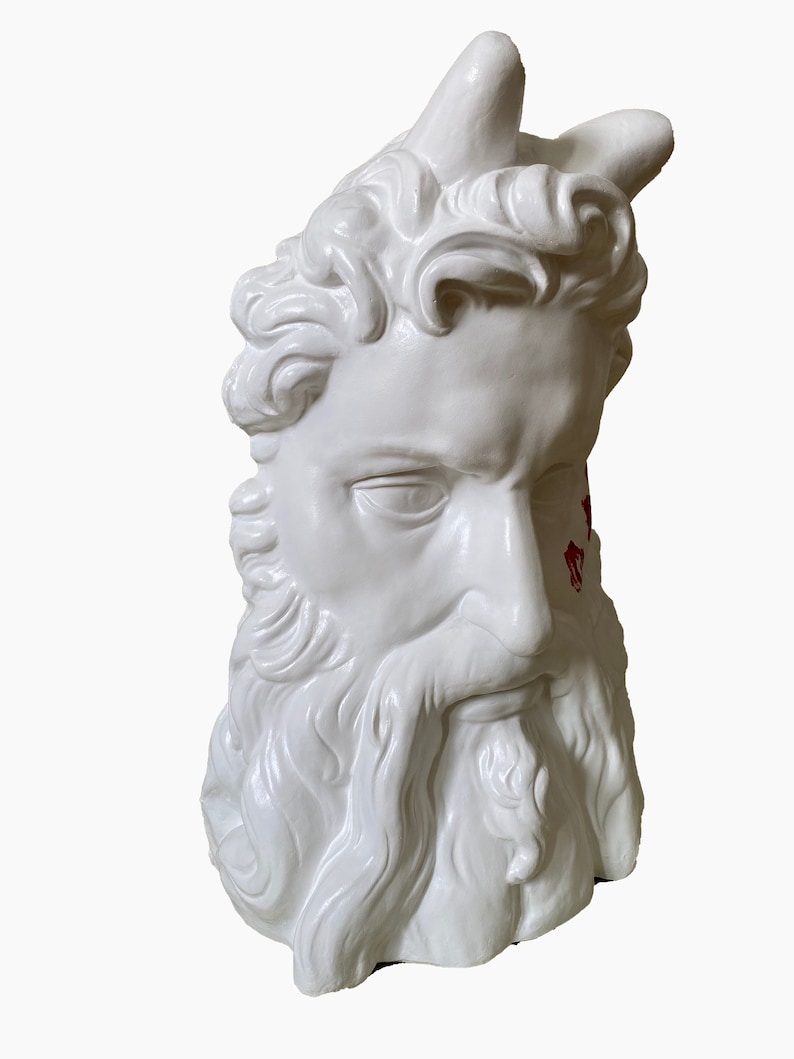 Moses Head, Michelangelo, Pop Art Sculpture, Modern Sculpture ...
