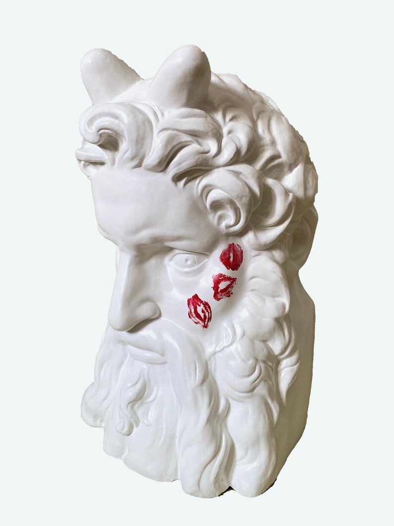 Moses Head, Michelangelo, Pop Art Sculpture, Modern Sculpture ...