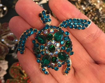 Sea Turtle Brooch - Etsy