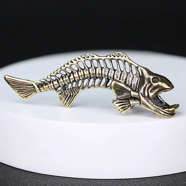 Brass Fish Pendant - Etsy