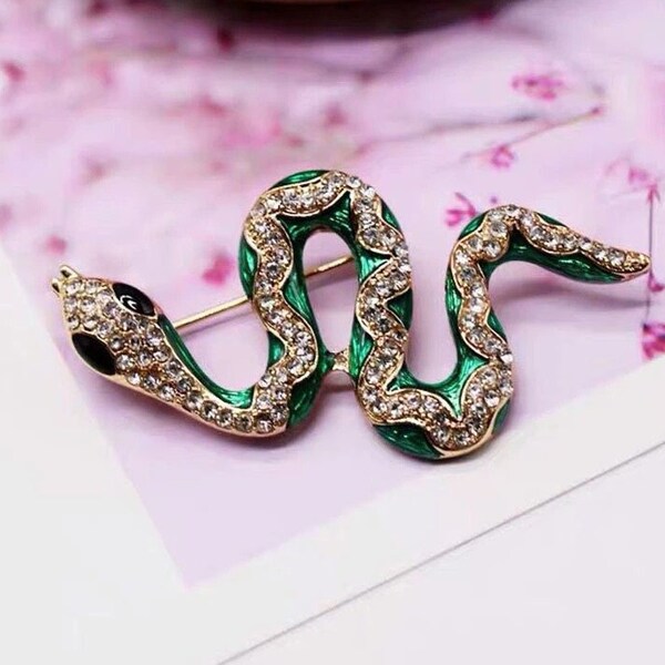 Snake Brooch - Etsy