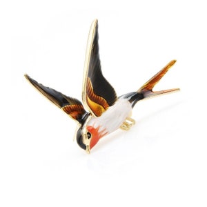 Bird Flying Swallow Brooches Pins for Women Animal Brooch - Etsy