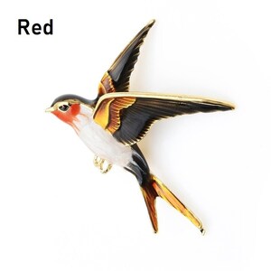 Bird Flying Swallow Brooches Pins for Women Animal Brooch - Etsy