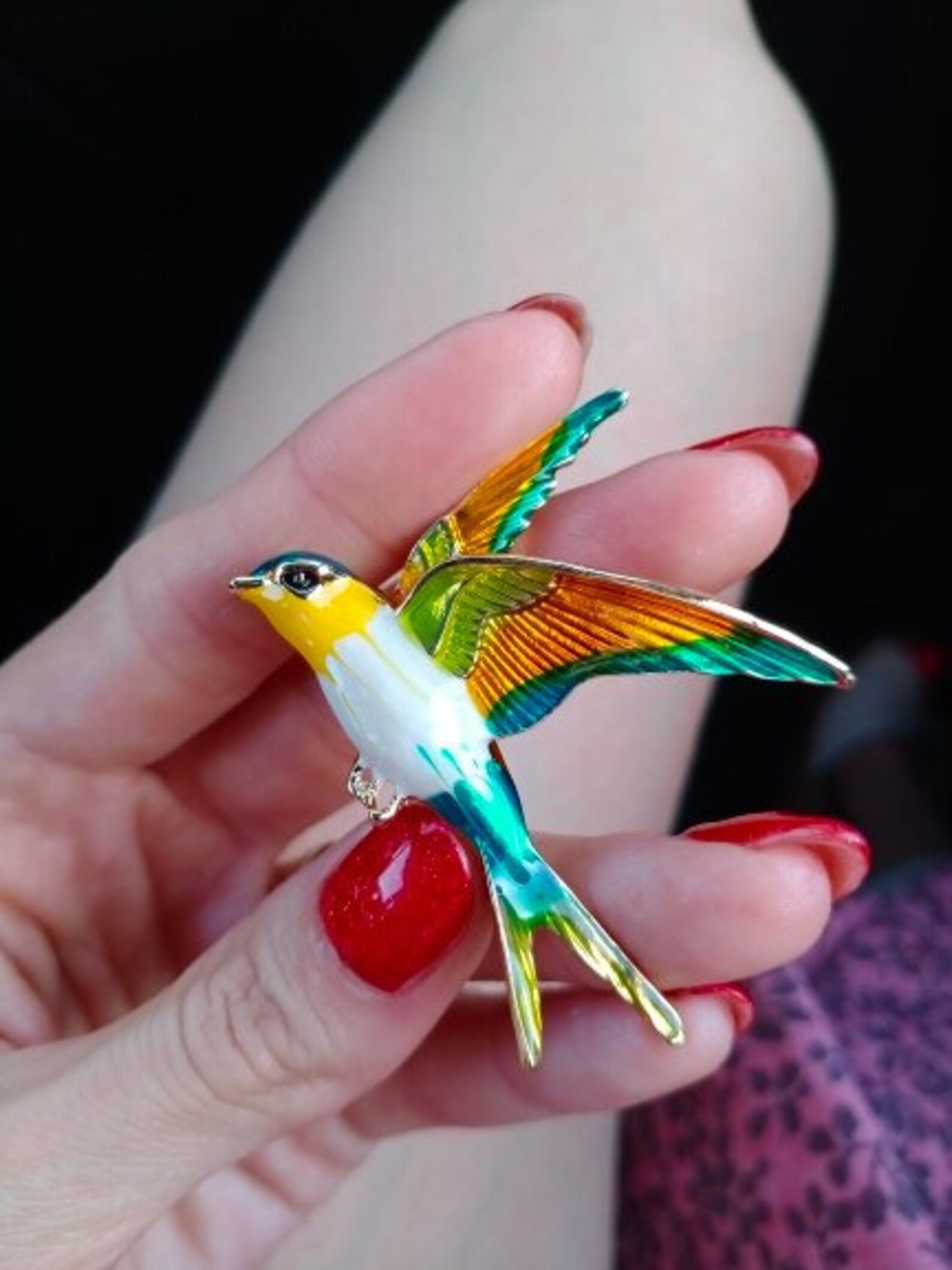 Bird Flying Swallow Brooches Pins for Women Animal Brooch - Etsy