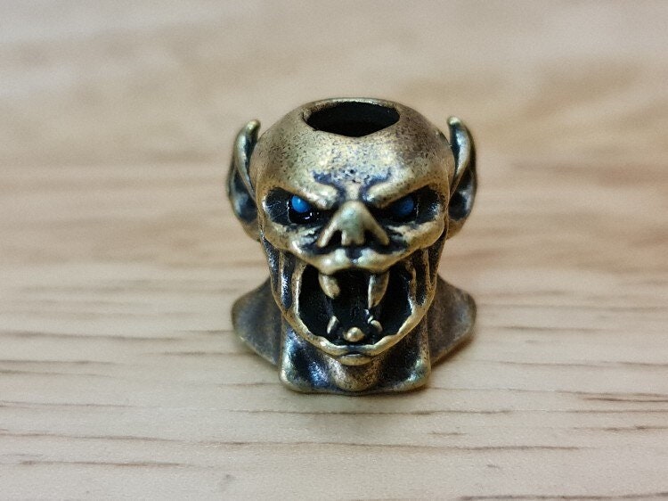 Brass Blue Eyes Vampire Knife Beads Umbrella Rope DIY Lanyard | Etsy