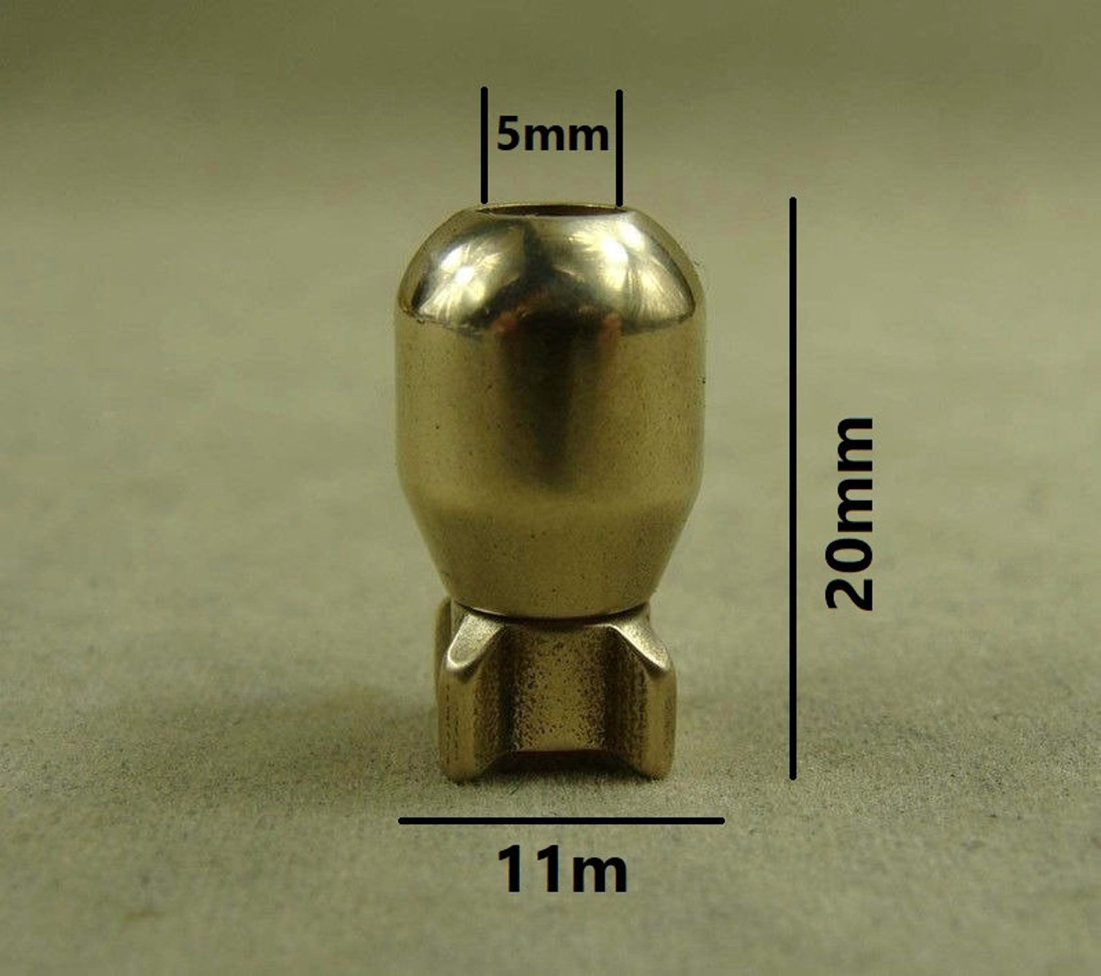 1pcs Brass Bomb Shaped Parachute Cord Beads Knife Tool - Etsy