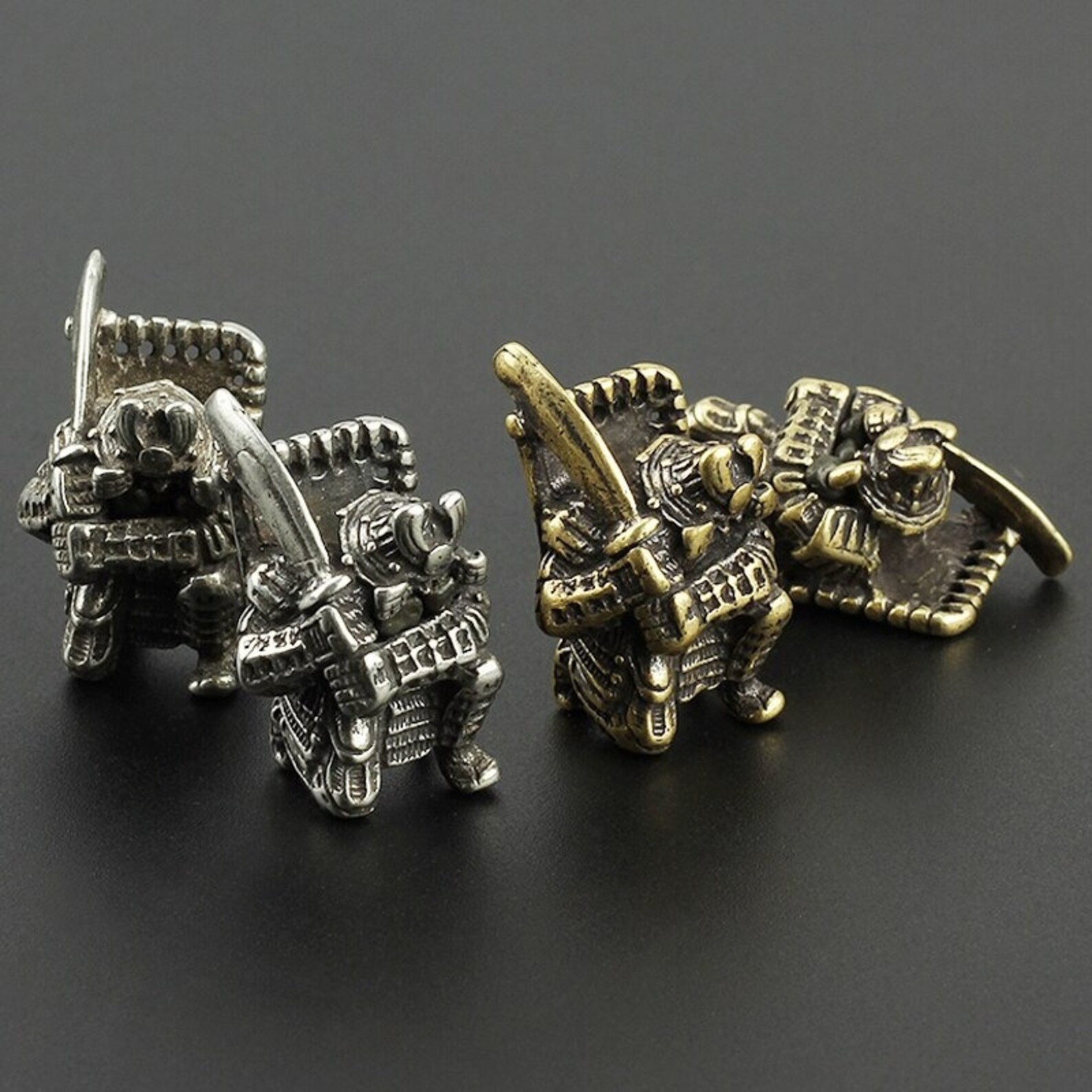 1pcs Samurai Warrior Brass Knife Beads Umbrella Rope Bead - Etsy